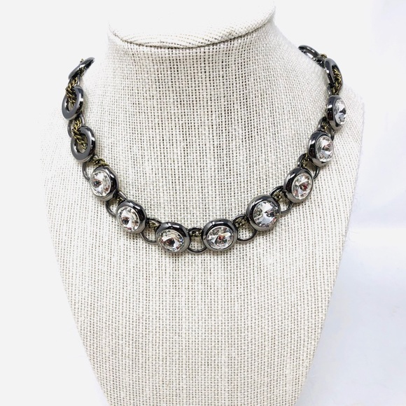 Cookie Lee | Jewelry | Cookie Lee Genuine Crystals Statement Necklace ...